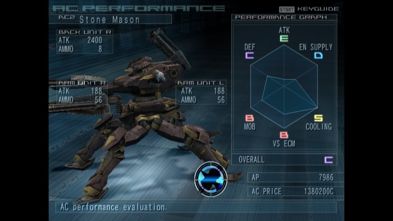 Armored Core AC Showcase - Stone Mason (AC Nexus) - YouTube