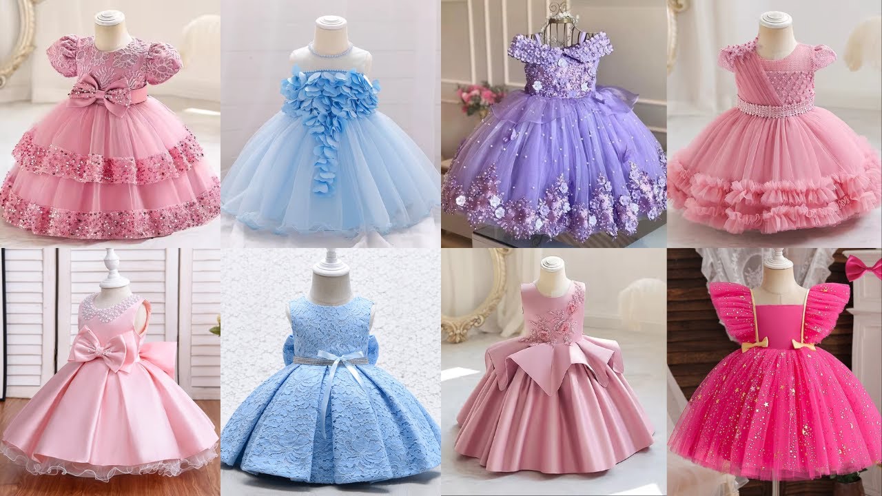 Beautiful Birthday Party Frock Dress Design//Frock designs for wedding ...