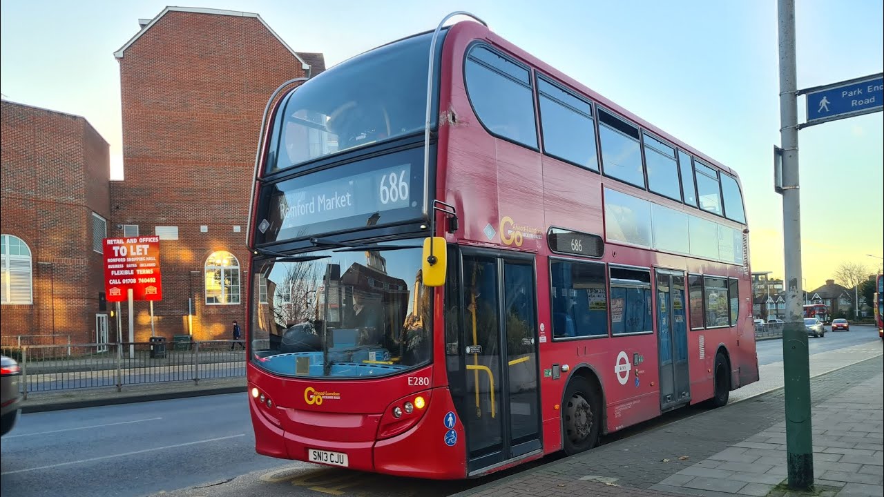 Journey on Route 686 | E280 | ADL | Enviro 400 | SN13CJU - YouTube