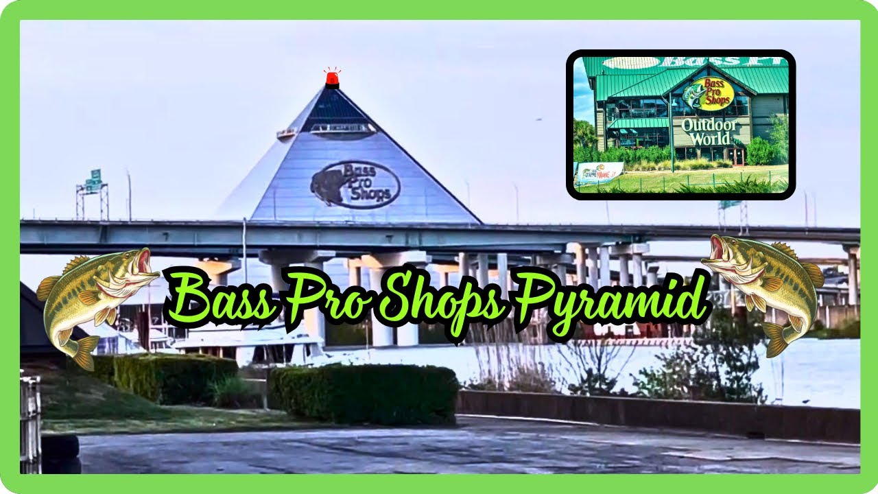 Bass Pro Shop in the Pyramid. View From Mud Island Park in Memphis ...