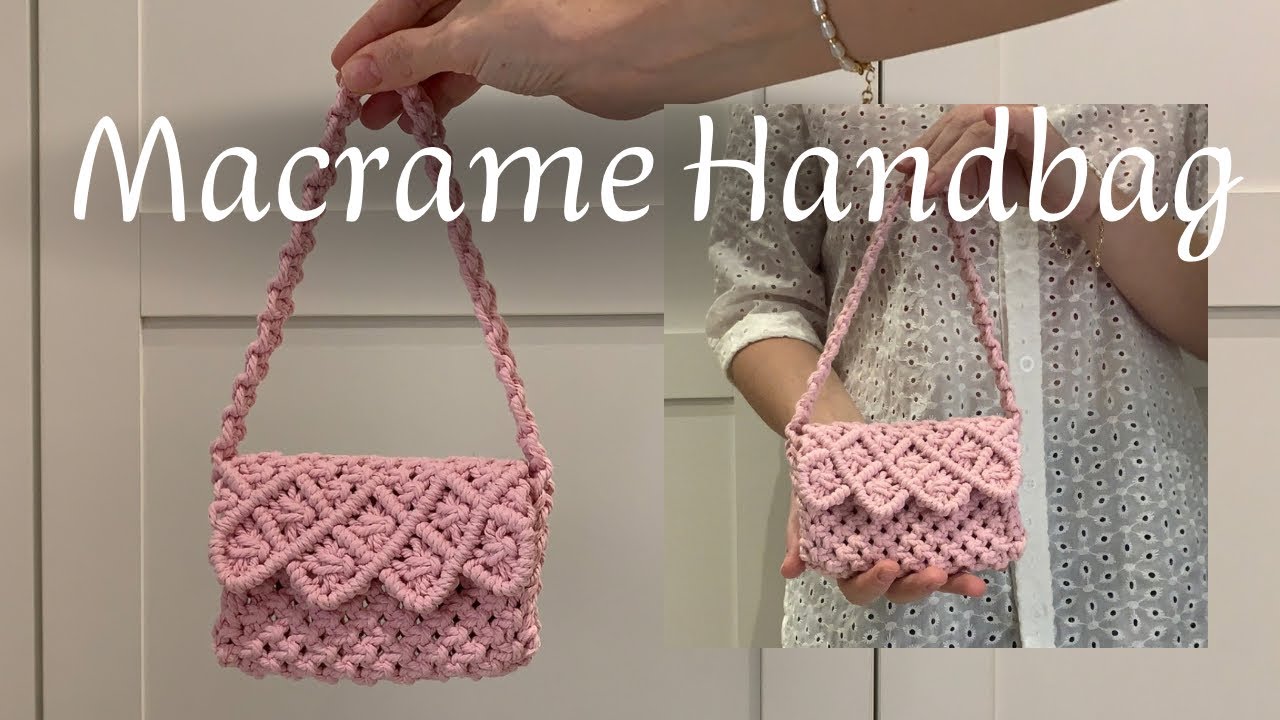 Bolsa de Macramê Charmosa 💖 | Tutorial Fácil Passo a Passo - YouTube