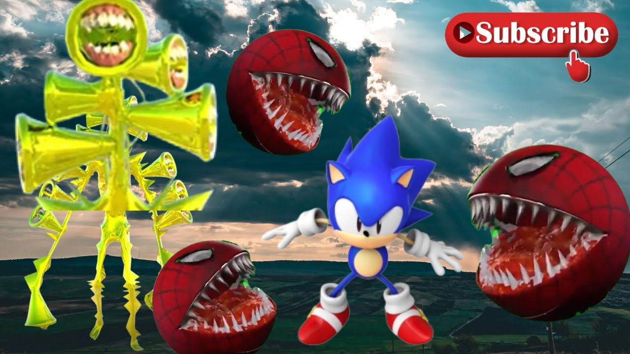 Sonic, SIREN HEAD, PACMANS AND OTHERS MONSTERS IN REAL LIFE!!!!!! - YouTube