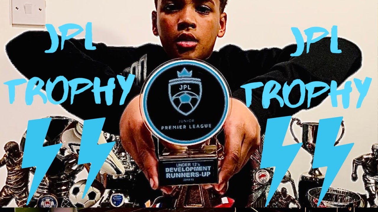 JUNIOR PREMIER LEAGUE TROPHY | My football trophy collection - YouTube