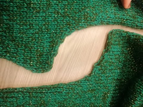 Örgü Kazak (Buluz) Arka Koltuk Kesimi ve Yaka kesimi❤ Knitting 🌹Crochet