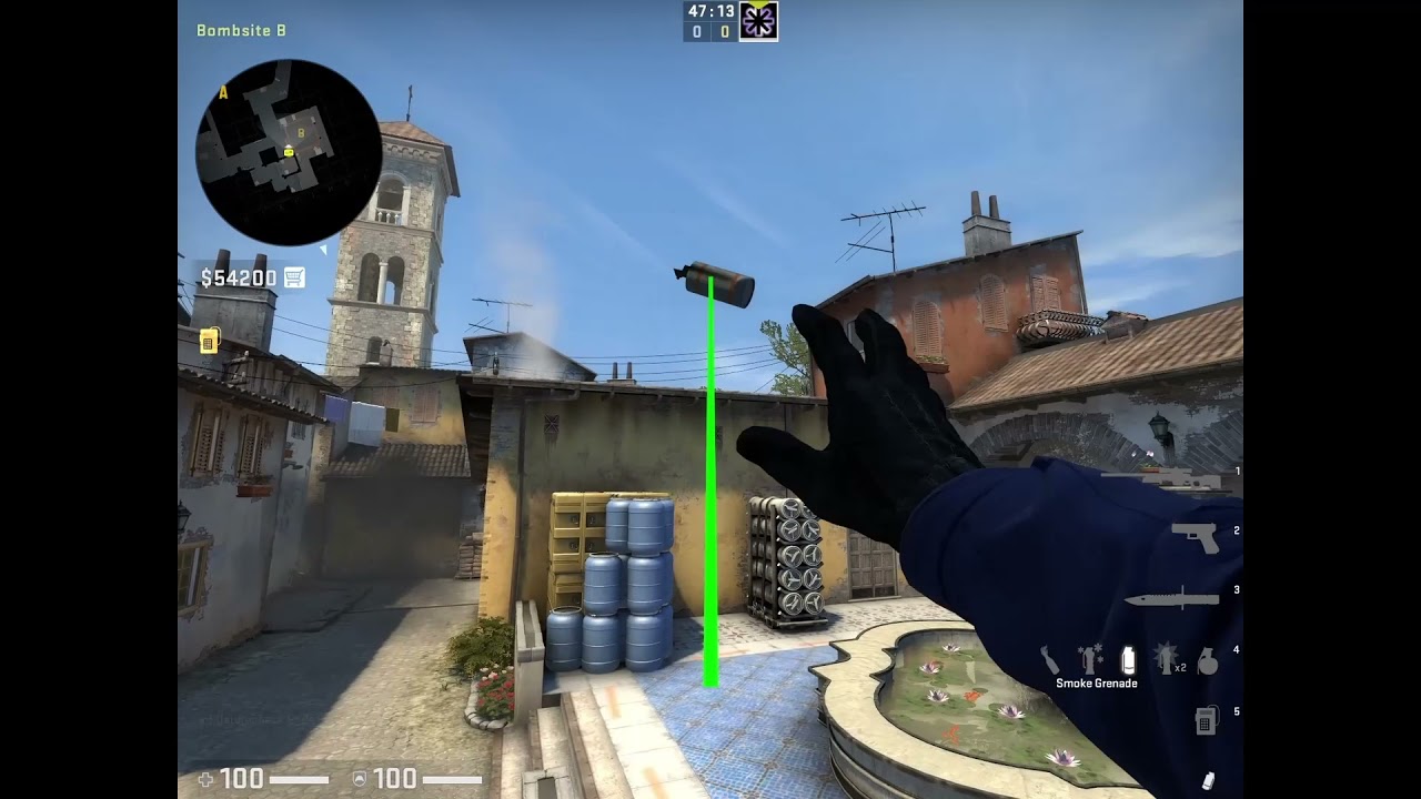 Inferno Mid Smoke from Coffins | CS:GO Nades - YouTube