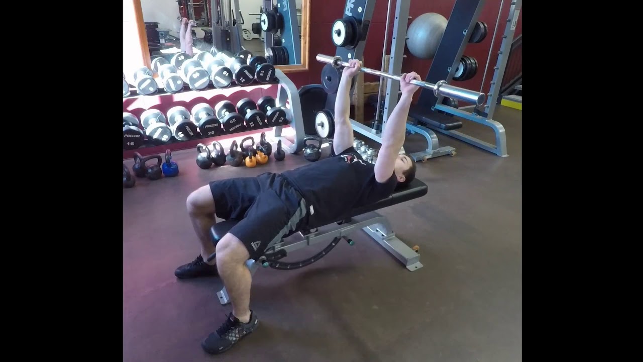 TRICEPS : BARRE FRONT BARRE EZ - YouTube