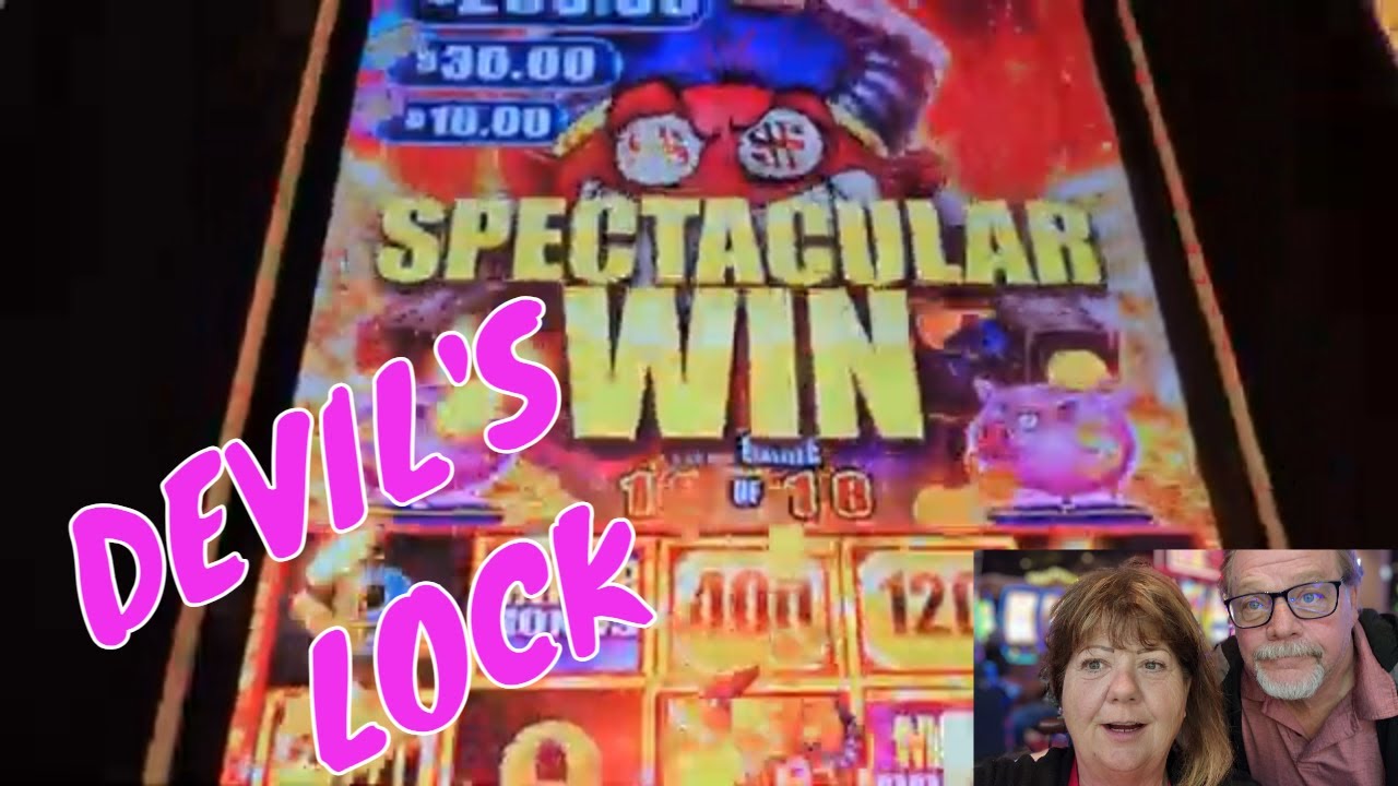 Devil's Lock Slot Machine: Popping The Piggy Bank On A $2.64 Bet - YouTube