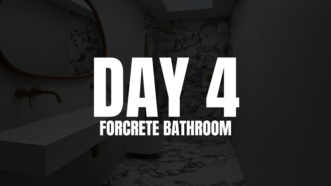 FORCRETE MICROCEMENT BATHROOM | DAY 4 APPLICATION - YouTube