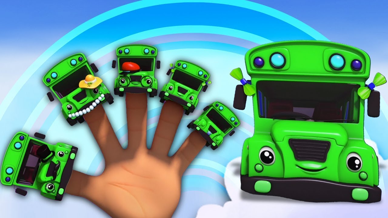 Bus Finger Family | rima familiar dedo | rimas para crianças ...