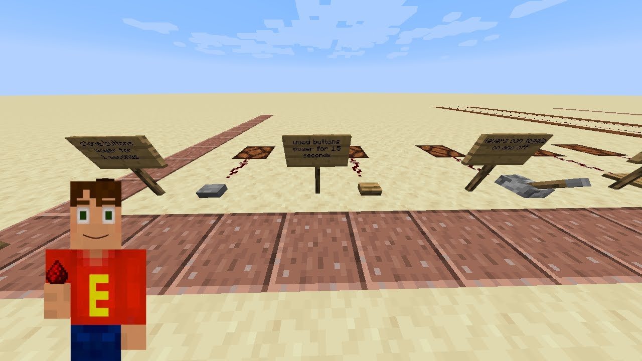 Redstone tutorial 1 Powering components - YouTube