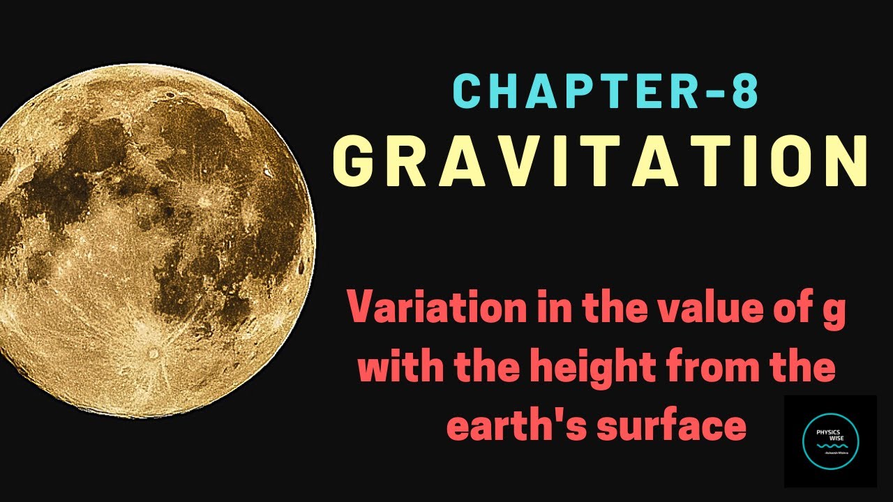 Chapter-8 | Gravitation | Acceleration due to Gravity | Variation in ...