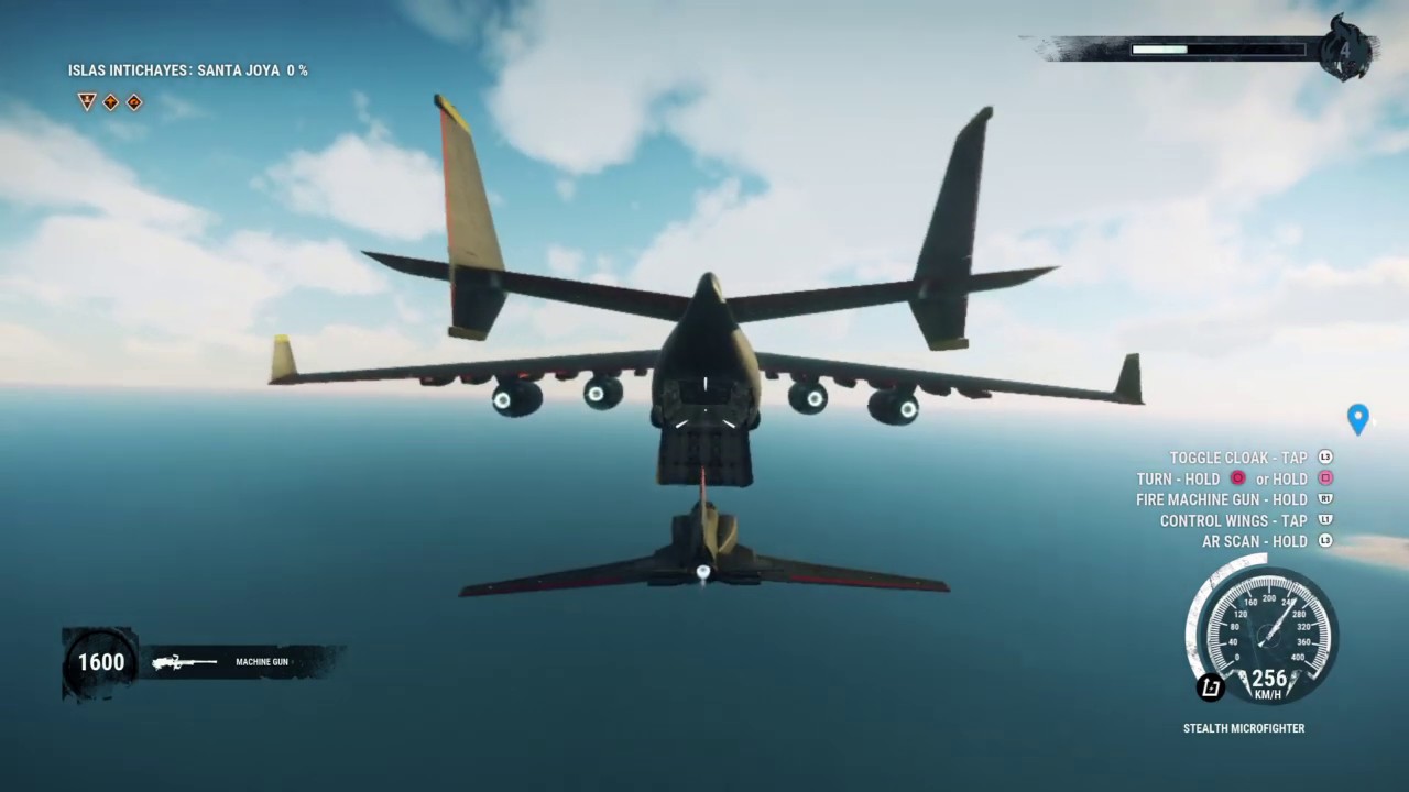 Just Cause 4 Flying a jet into a cargo plane - YouTube