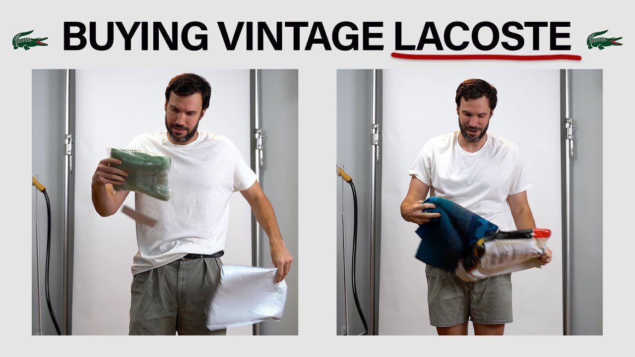 Exploring Vintage Lacoste Clothes for the First Time - YouTube