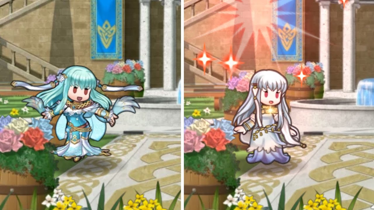 [FEH] Ninian & Eliwood - Resplendent and Base's Animations Comparison ...