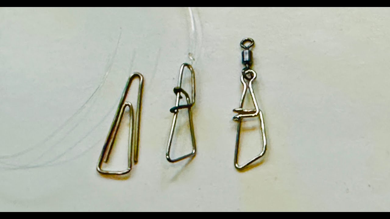 Twin lock fishing snap from paper clips - Maybe you need it - YouTube