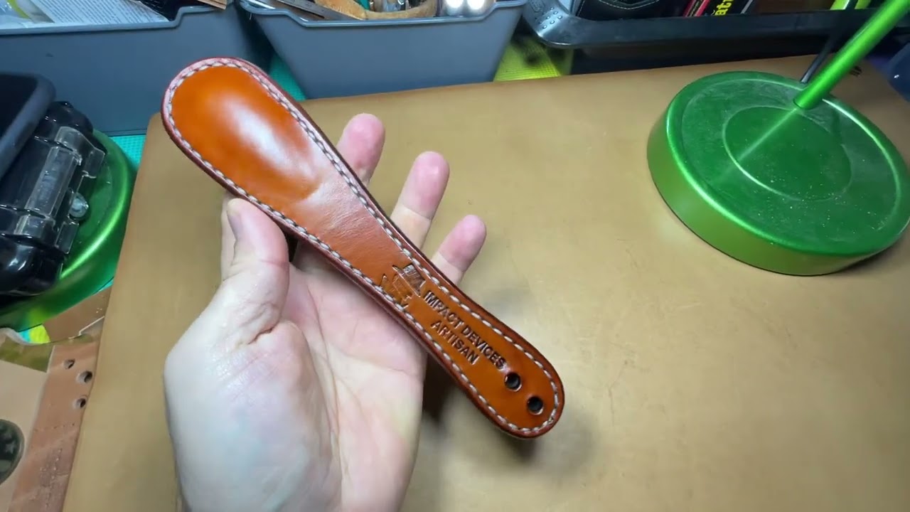 “The Bouncer”, leather sap by Jack Cutting !!! - YouTube