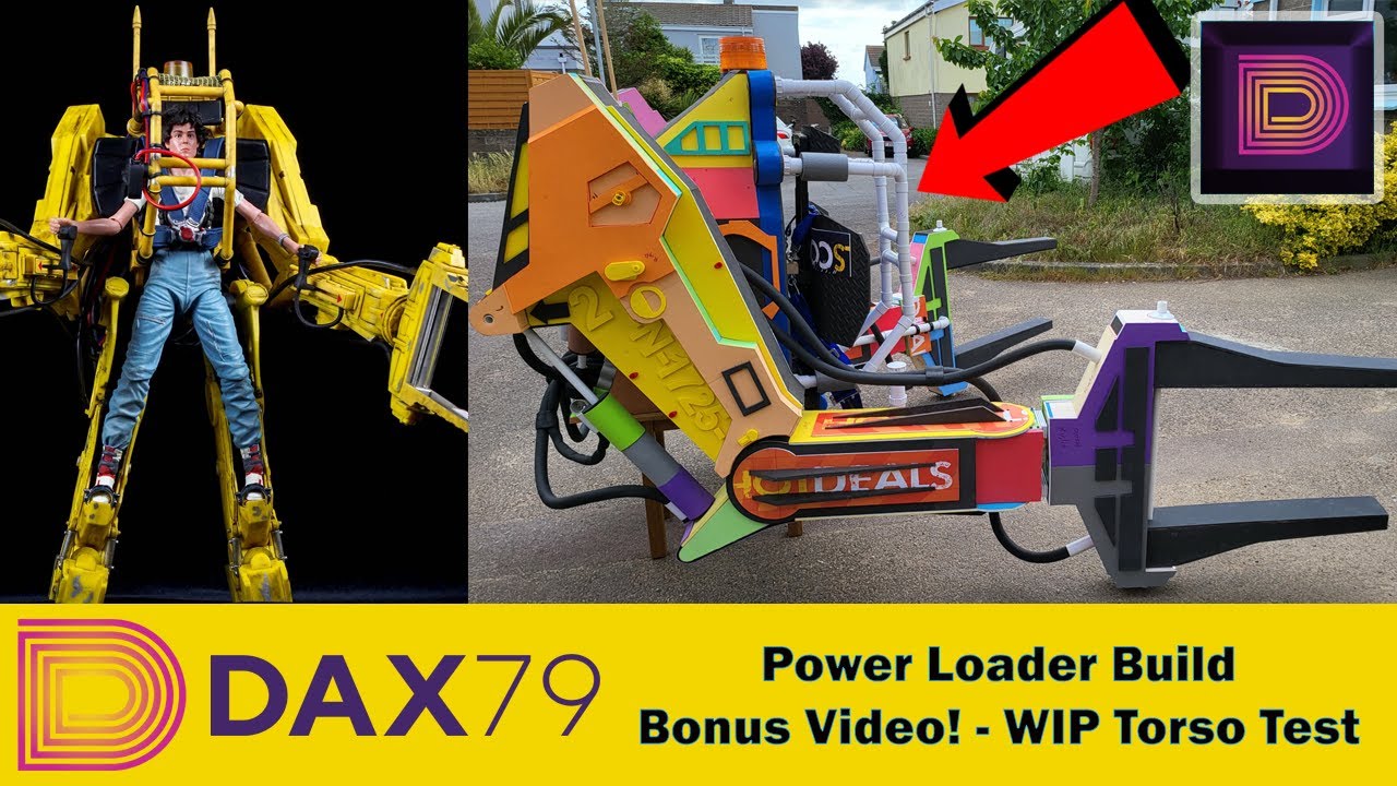 Aliens Power Loader Cosplay Torso Test - YouTube
