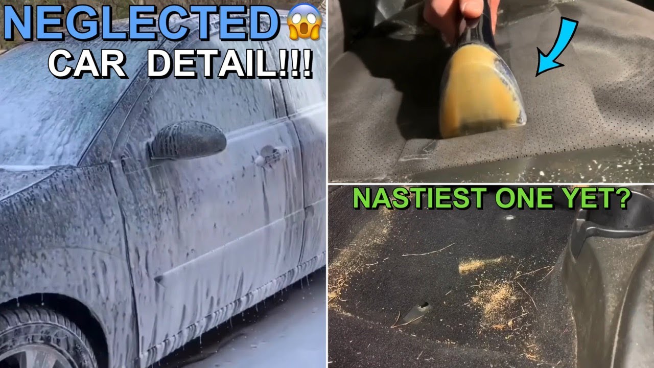 Cleaning a FILTHY Neglected Car | Satisfying Full Detailing ...