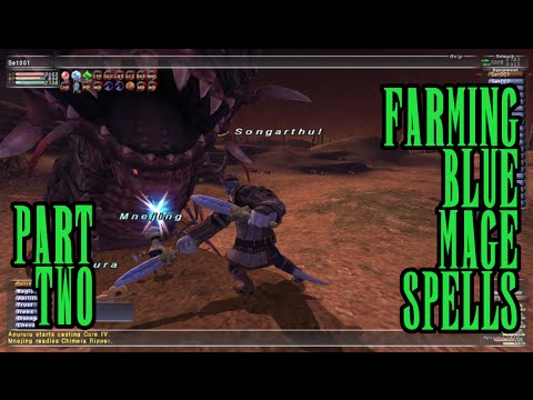 FFXI - Farming Blue Mage Spells Part Two - 7/27/2016 - YouTube