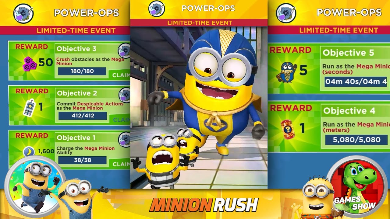 Mega Minion Superhero Minion Rush Limited Time Event Expert Prize Pod ...