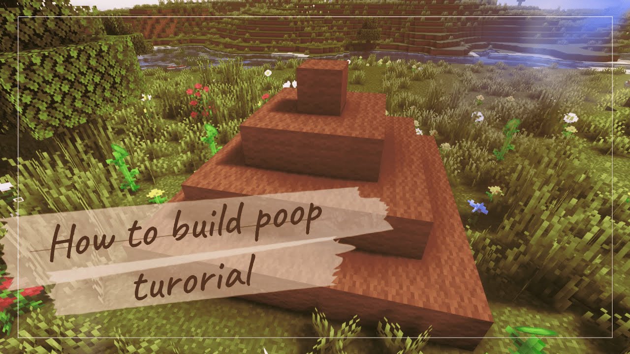Minecraft: How To Build A Simple Poop Tutorial / シンプルなうんこの作り方 (7 × 7 ...