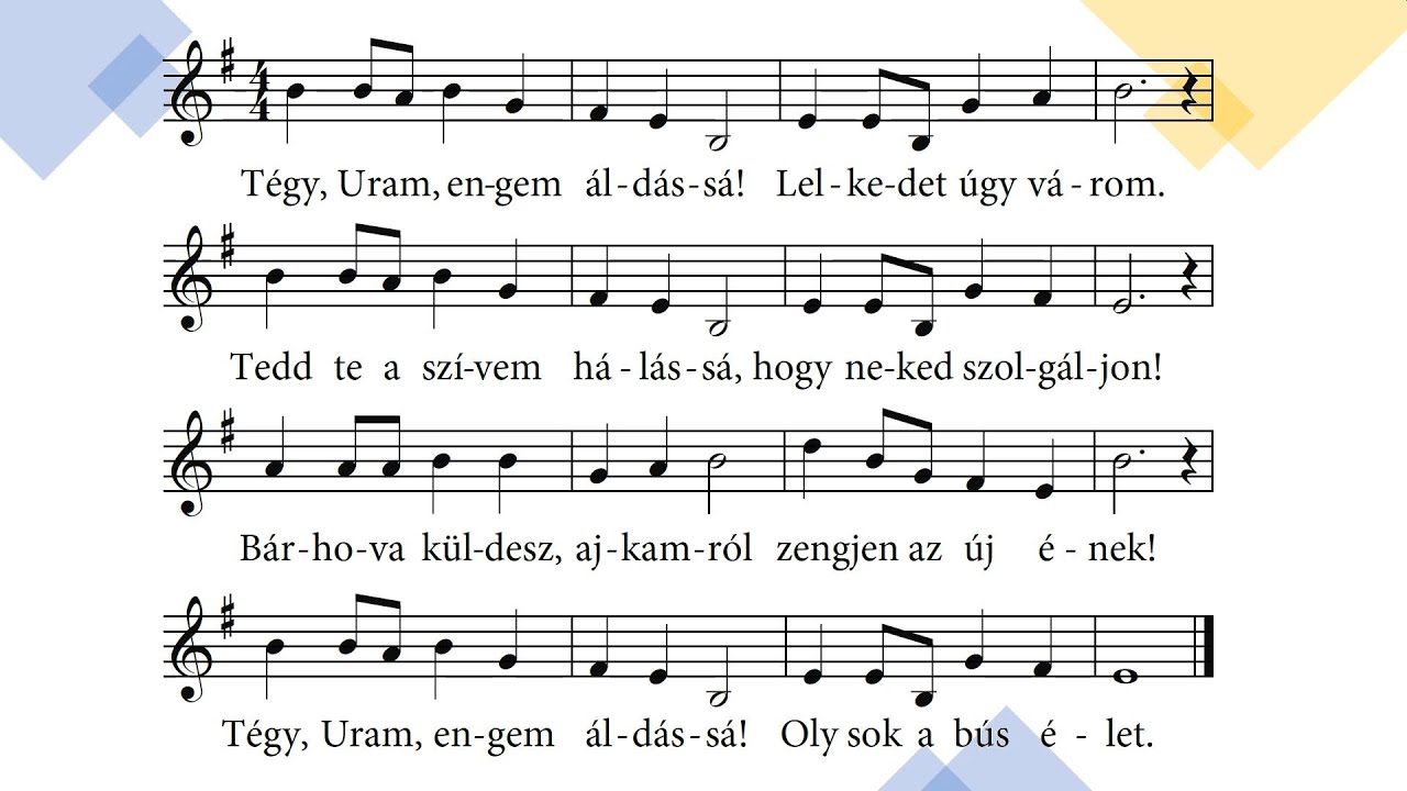 Tégy, Uram, engem áldássá (Füle Lajos éneke) (RÉ21/845) "Jazzy" Chords ...