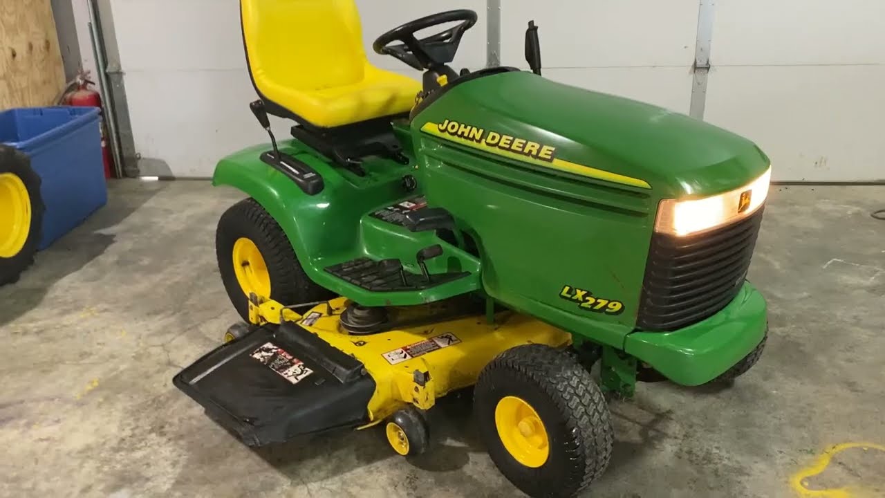 SOLD: John Deere LX279 (48") Lawn Tractor - YouTube