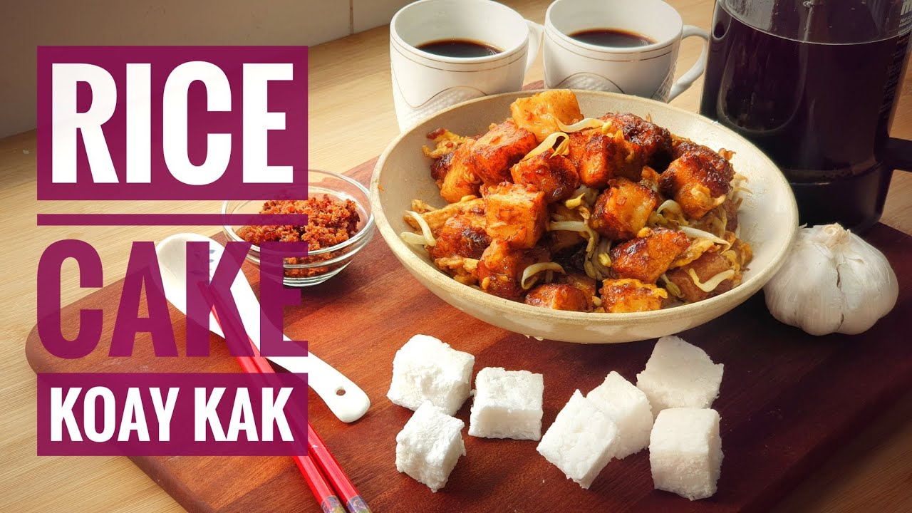 How to make (tender rice cake) Koay Kak by using Just Porridge! | 街边小吃炒 ...