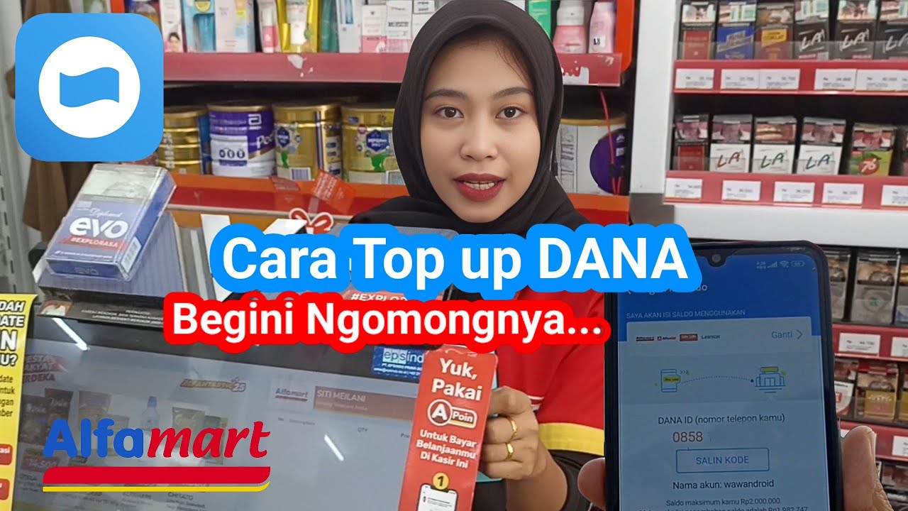 Cara top up DANA di Alfamart || Gratis admin - YouTube