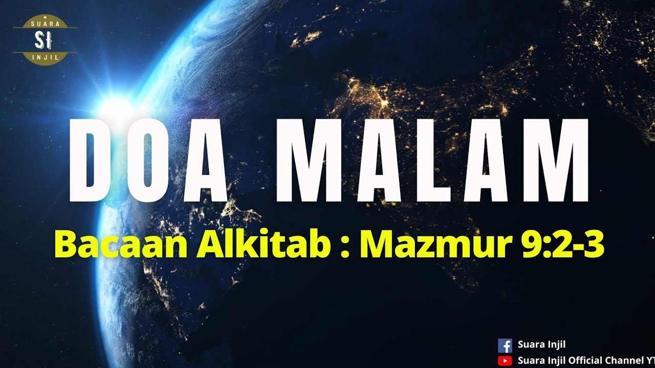 DOA MALAM (Bacaan Alkitab Mazmur 9:2-3) - YouTube