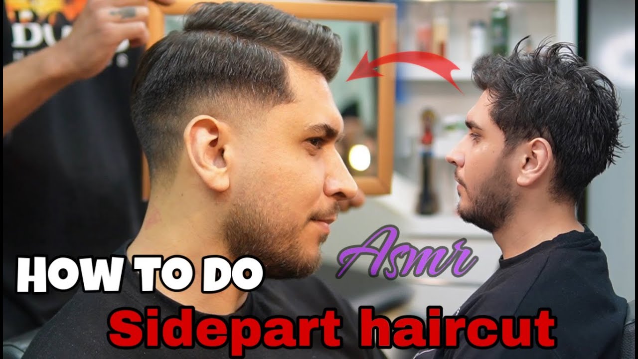 HAIRCUT | How to do side part haircut - YouTube