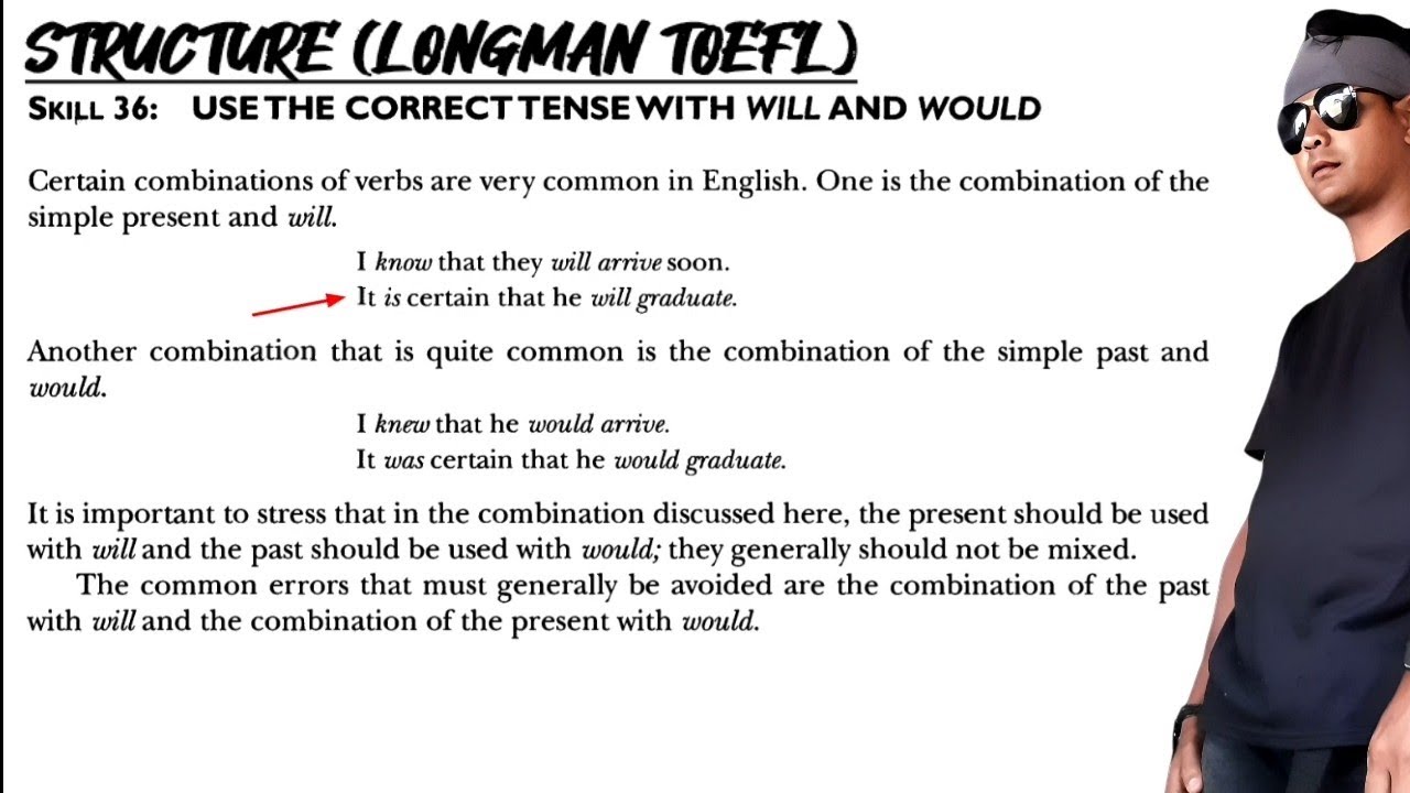 Structure Skill 36 (Longman TOEFL) Use The Correct Tense With Will And ...