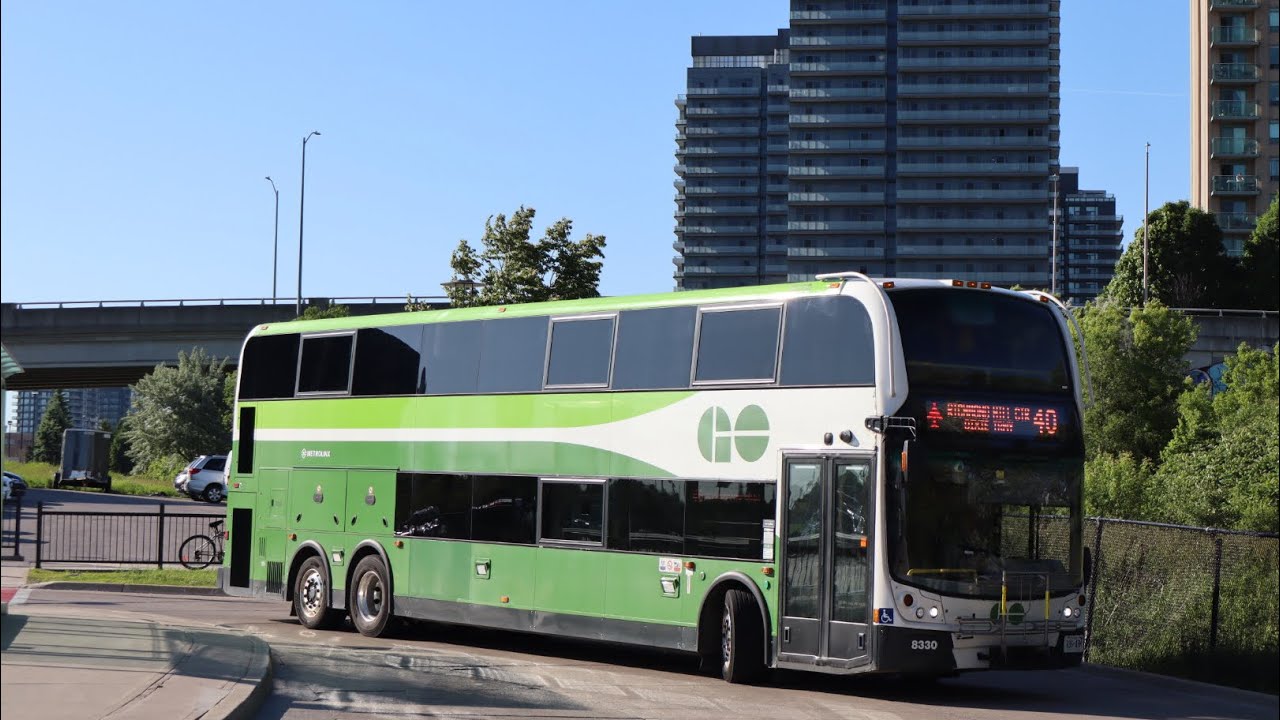 (Ride Video Pt1) GO Transit Route 40 on 2016 Alexander Dennis Enviro 500 8330 - YouTube