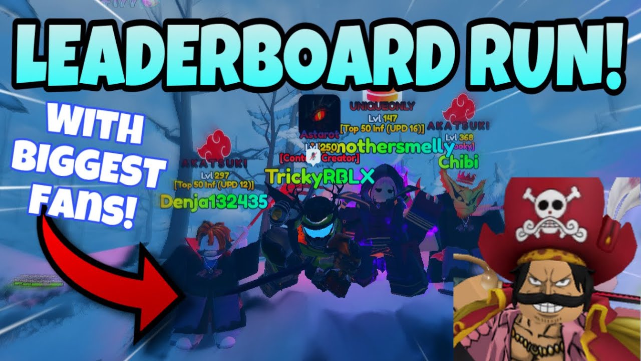 I RAN A LEADERBOARD WITH MY *BIGGEST* FANS ON ANIME ADVENTURES! - YouTube