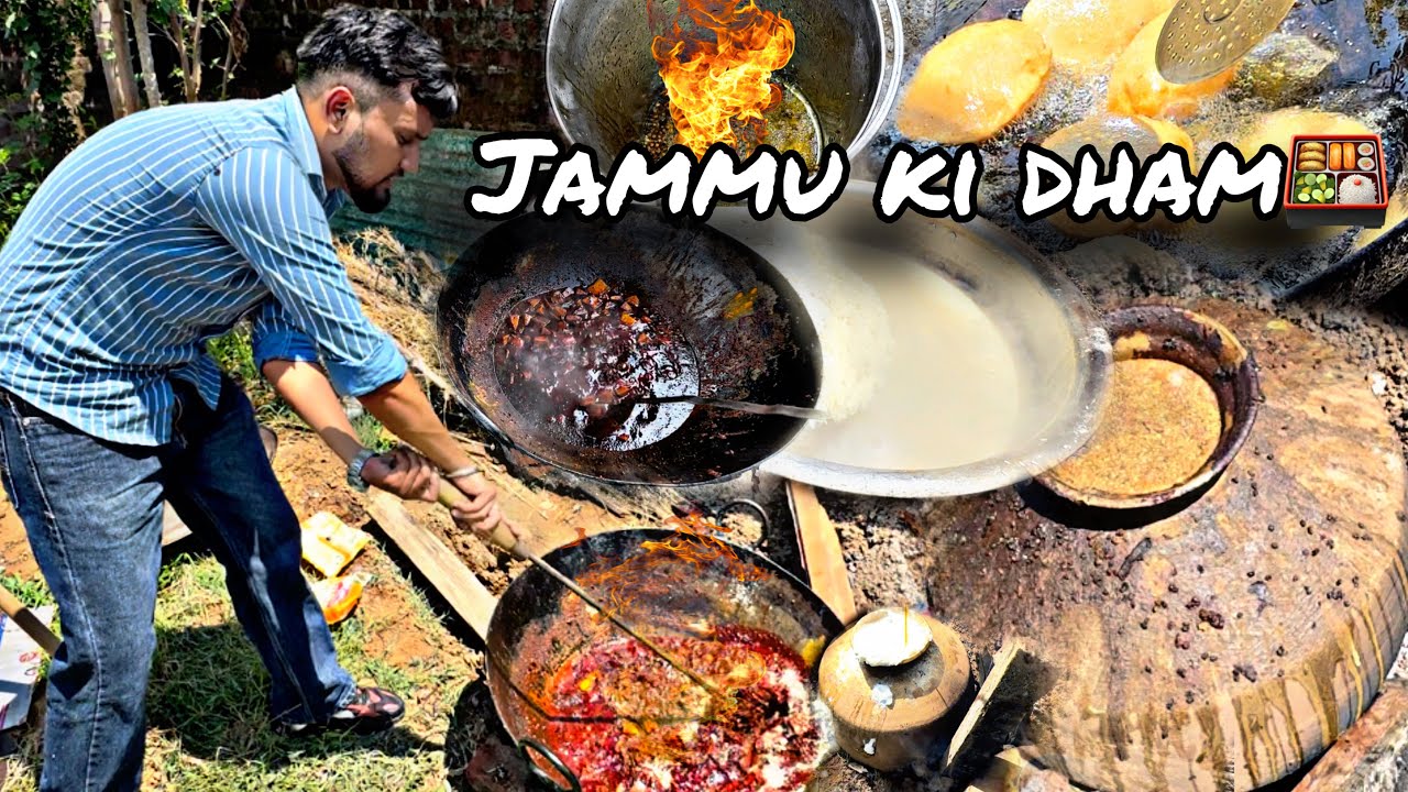 DOGRI TRADITIONAL FOOD 🍱 *jammu ki dham* Best dogra food||DAAL,RICE ...