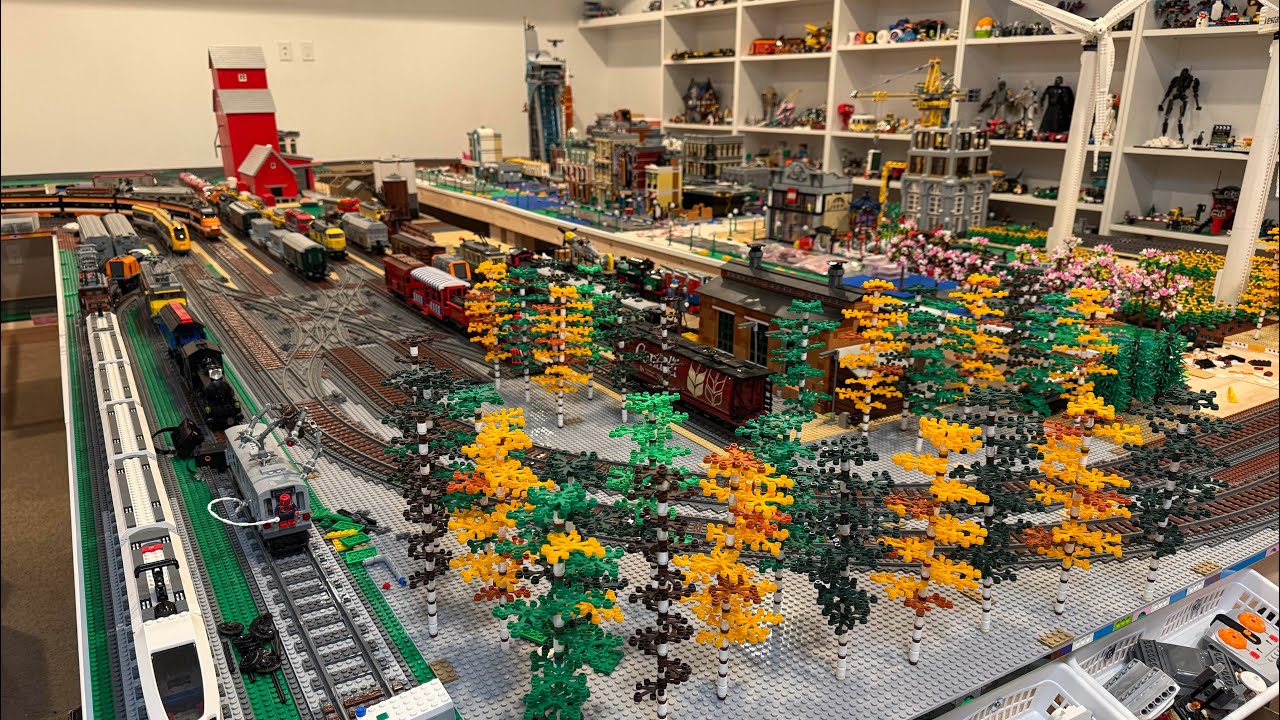 LEGO Trains - Extended Running Session On Tabletop And Lower Level ...