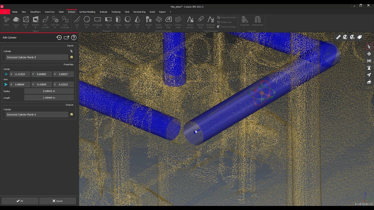 Cyclone 3DR_Create and export pipes - YouTube