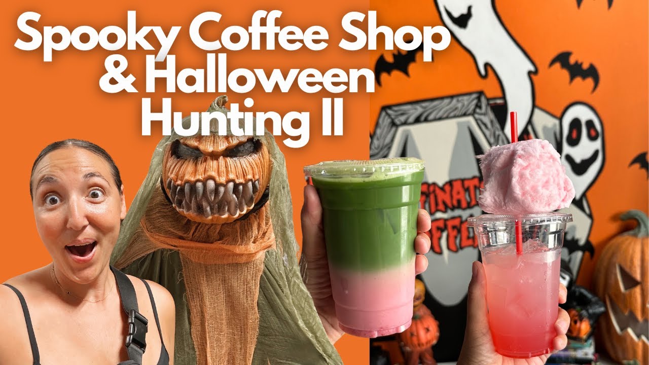Spooky Coffee Shop & Halloween Hunting II - YouTube