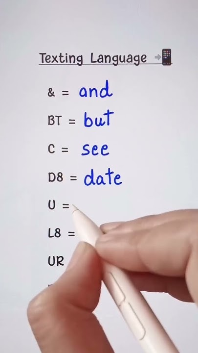 Texting language #easyenglisheveryday #englishforbegginers #learnenglish #englishlearningclass ...
