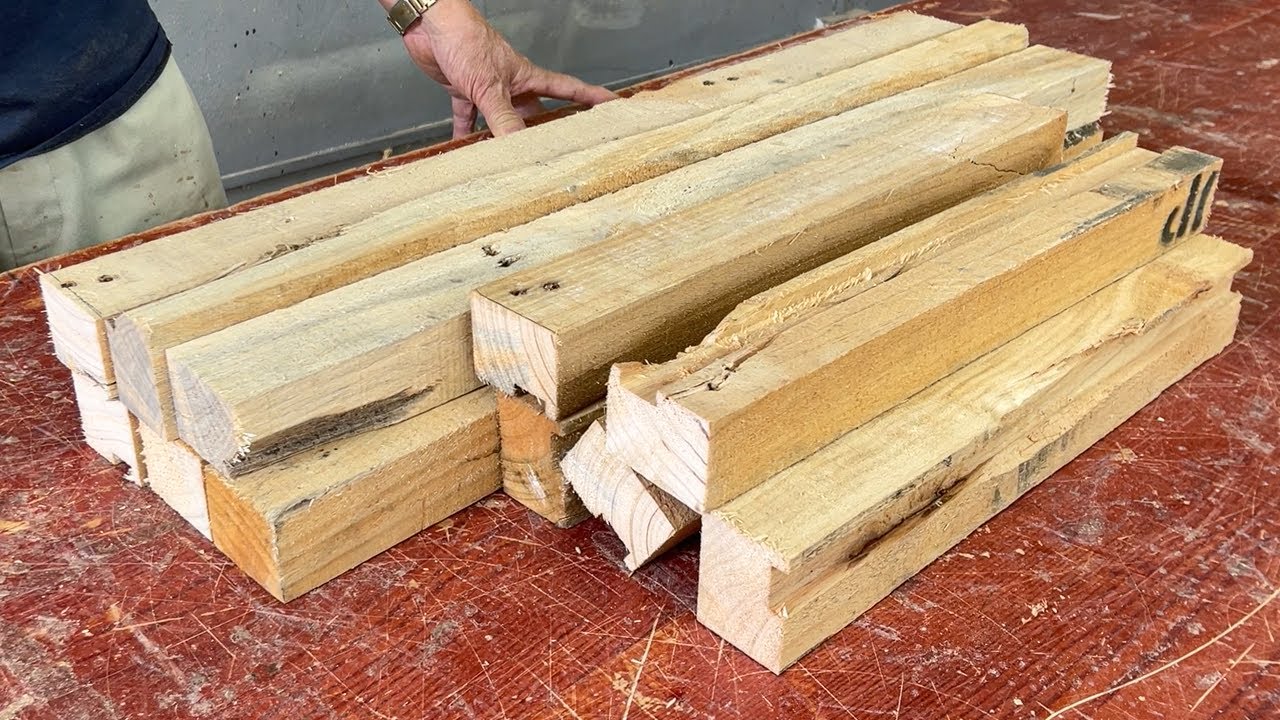 Creative Wood Recycling // The Idea of Creating A Beautiful Table From ...