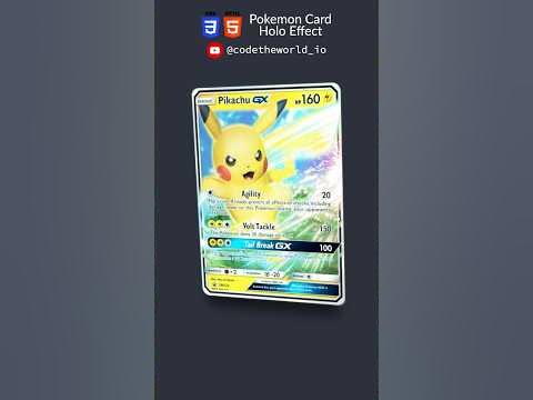 Pokemon Card Holo Effect #typing #html #css #csstricks #web #webdevelopment #dev #codetheworld ...