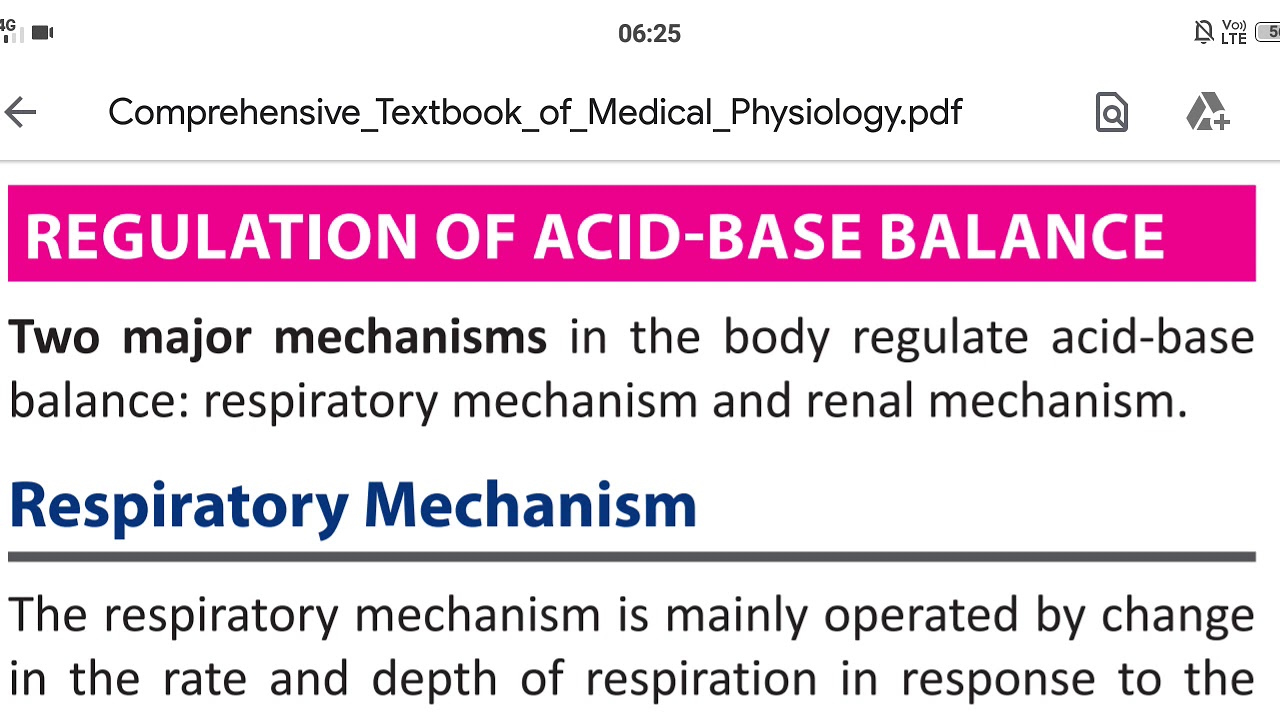Physiology - Regulation of Acid-Base Balance - YouTube