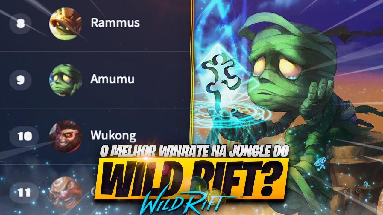 AMUMU é o CAMPEÃO Com Mais VITÓRIAS na JUNGLE do WILD RIFT! - YouTube