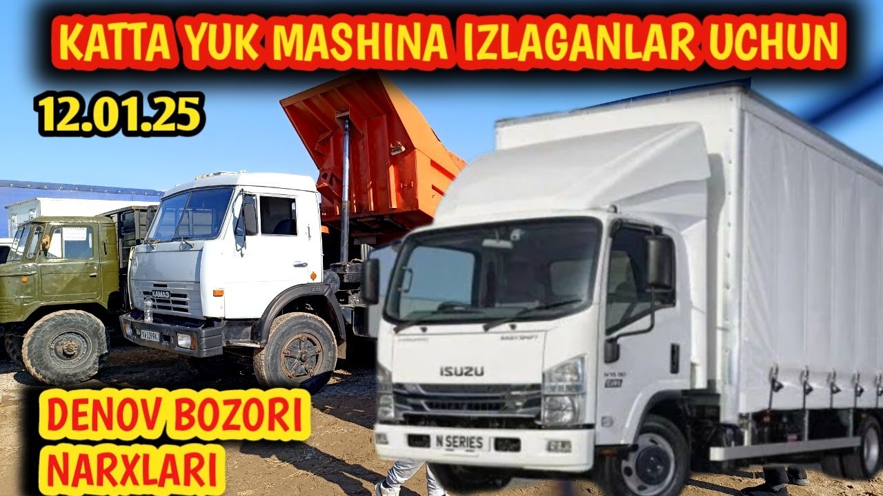Katta yuk mashina narxlari |Denov pul topar mashina izlaganlarga |12.01 ...