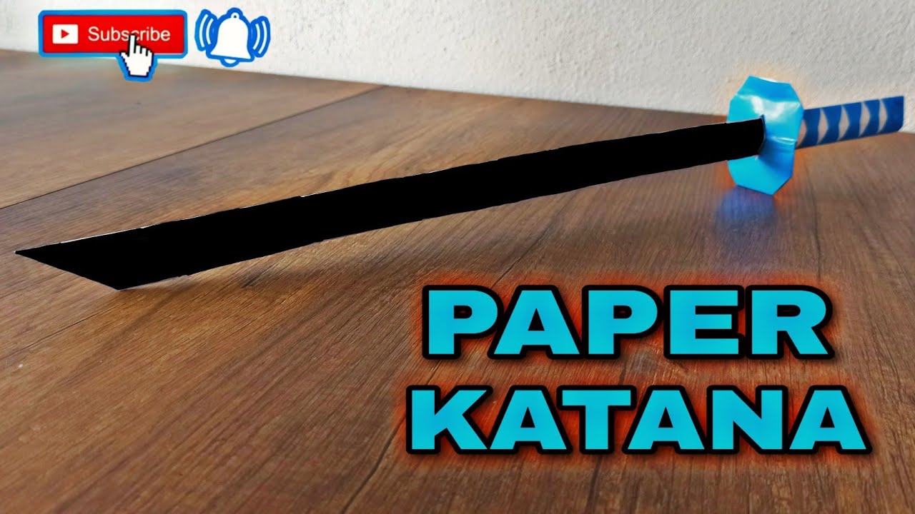 HOW TO MAKE A PAPER SWORD | KAĞITTAN KATANA YAPIMI | ORİGAMİ | ÇOK ...