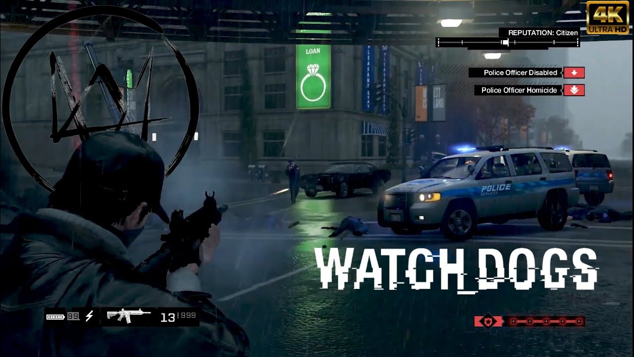 WATCH DOGS - 5 STAR police 🚨 #walkthrough #watchdogs - YouTube