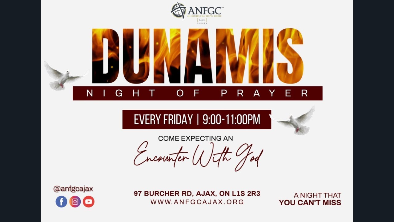 DUNAMIS NIGHT OF PRAYER - February 6, 2026 | ANFGC AJAX - YouTube