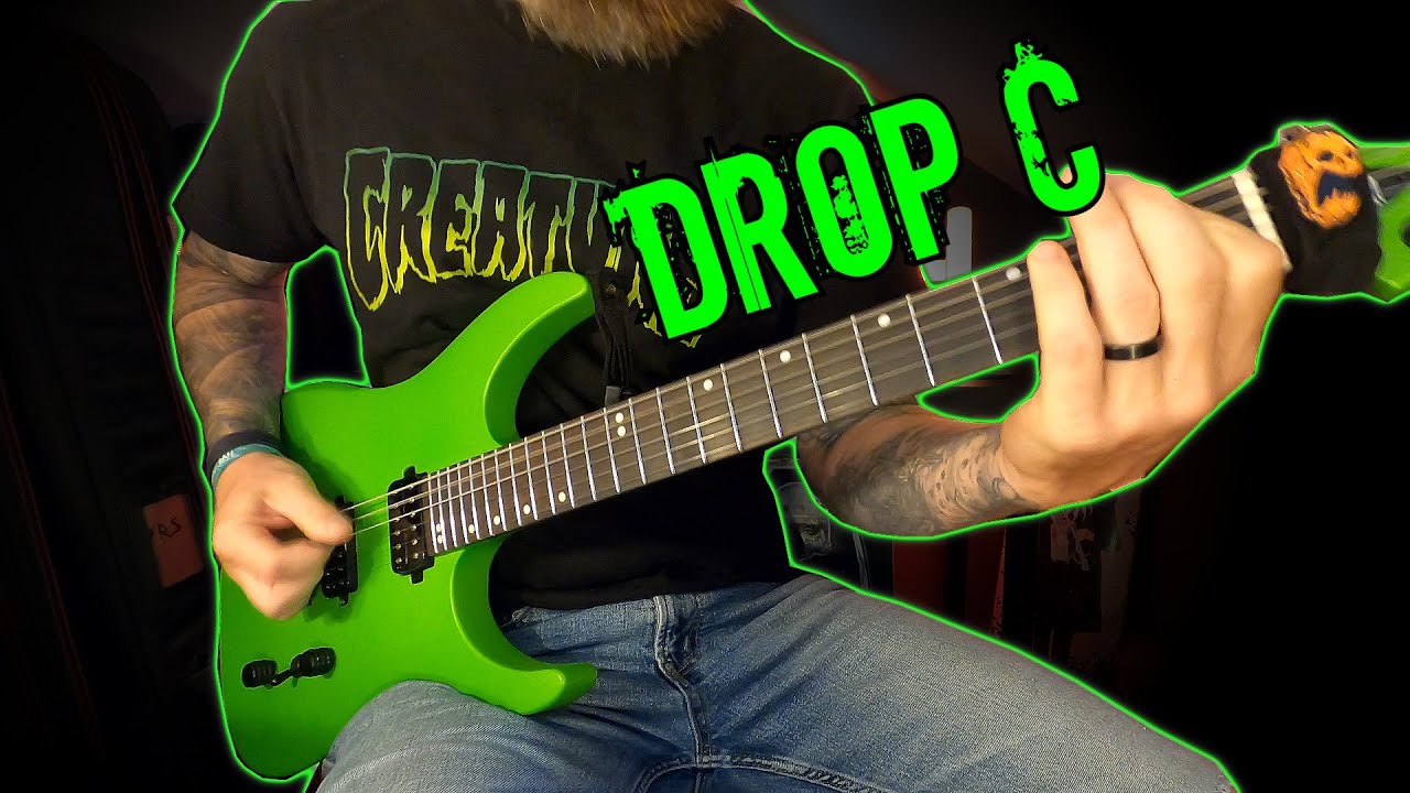 DROP C GROOVE - Riffs In Drop C - Ormsby Hype GTI Toxic Green - YouTube