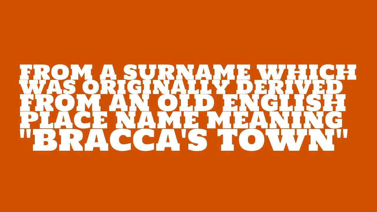 What is the origin of the name Braxton? - YouTube