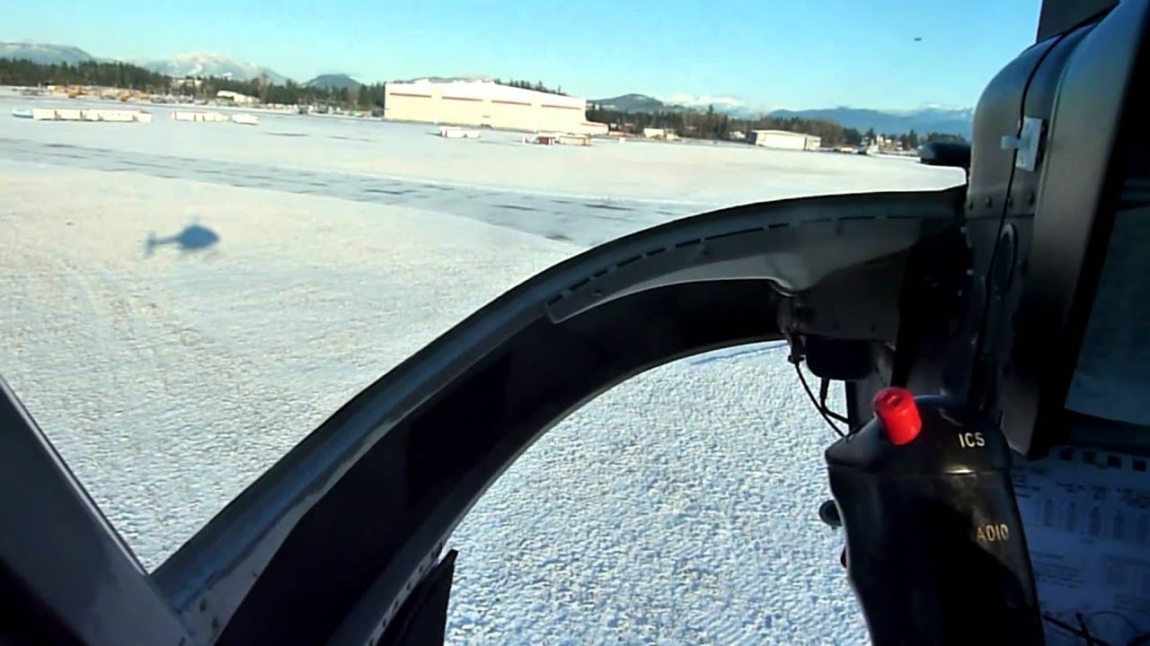 Jet Ranger Flight in the Snow - YouTube